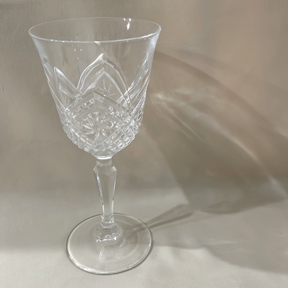 Dining | Vintage Cut Crystal Wine Glasses Pinwheel Pattern W1166 | Poshmark